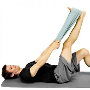 HAMSTRING STRETCH WITH TOWEL - Denver Physical Therapy at Home