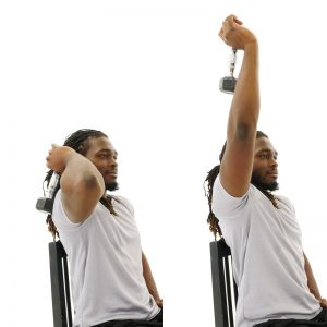UPRIGHT ELBOW TRICEP EXTENSION - Denver Physical Therapy at Home